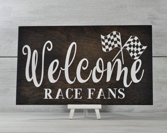 Welcome Race Fans - Etsy