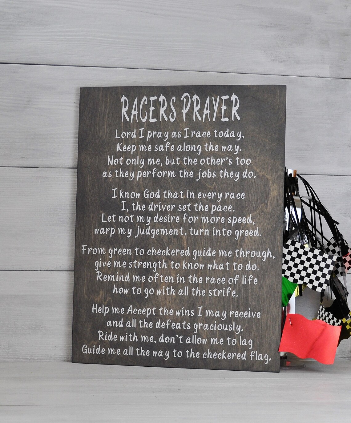 Racing . Racing Sign. Racers Prayer . Racing Decor . Wood Sign | Etsy
