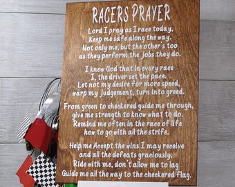Custom Racers Prayer Sign - Etsy