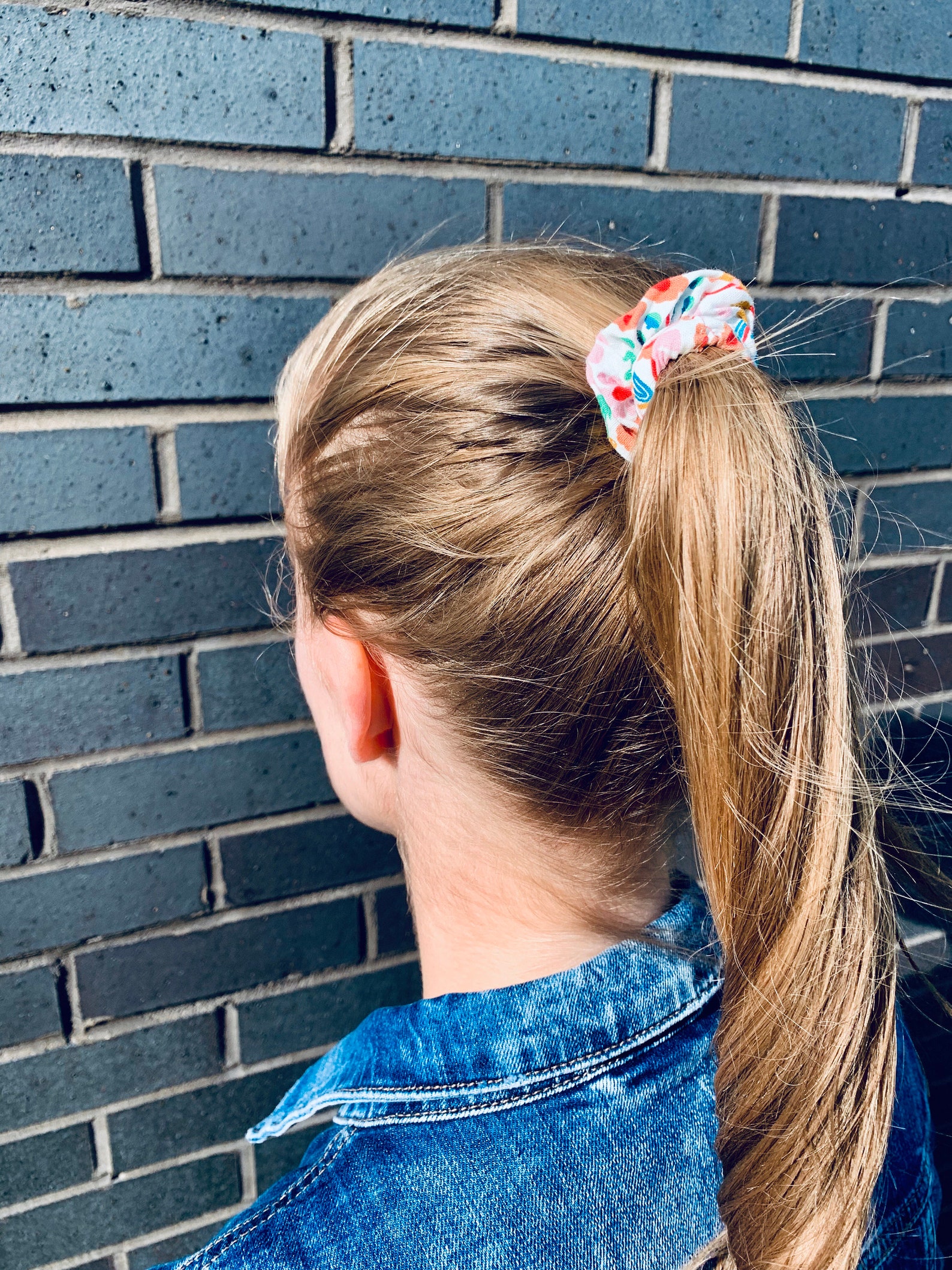 Thin Hair Scrunchie 30 Colours Hair Ties Floral Girlie - Etsy