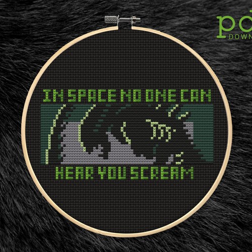 Xenomorph Alien Cross Stitch Pattern PDF - Etsy