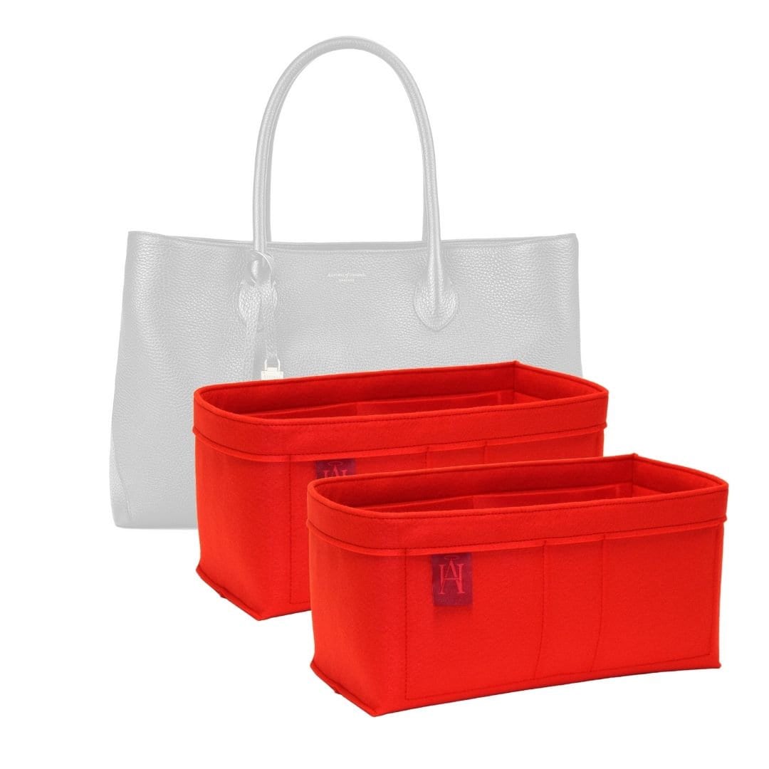 Bespoke Luxury Felt Handbag Liner / Organiser for London Tote (set of 2 ...