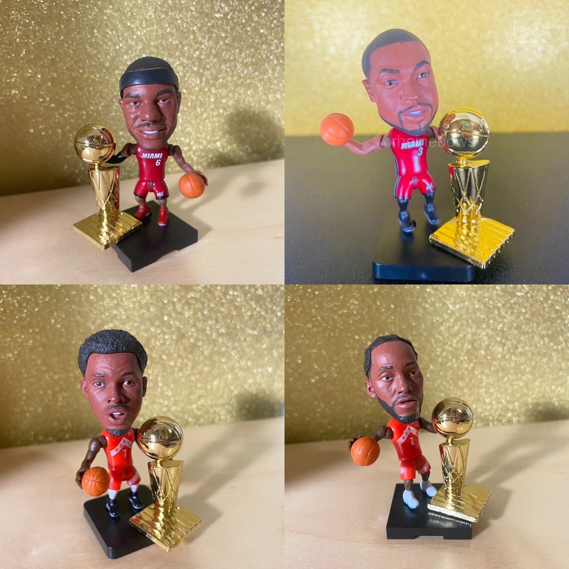 NBA Mini Action Figure Players Basketball Trophy Champions - Etsy