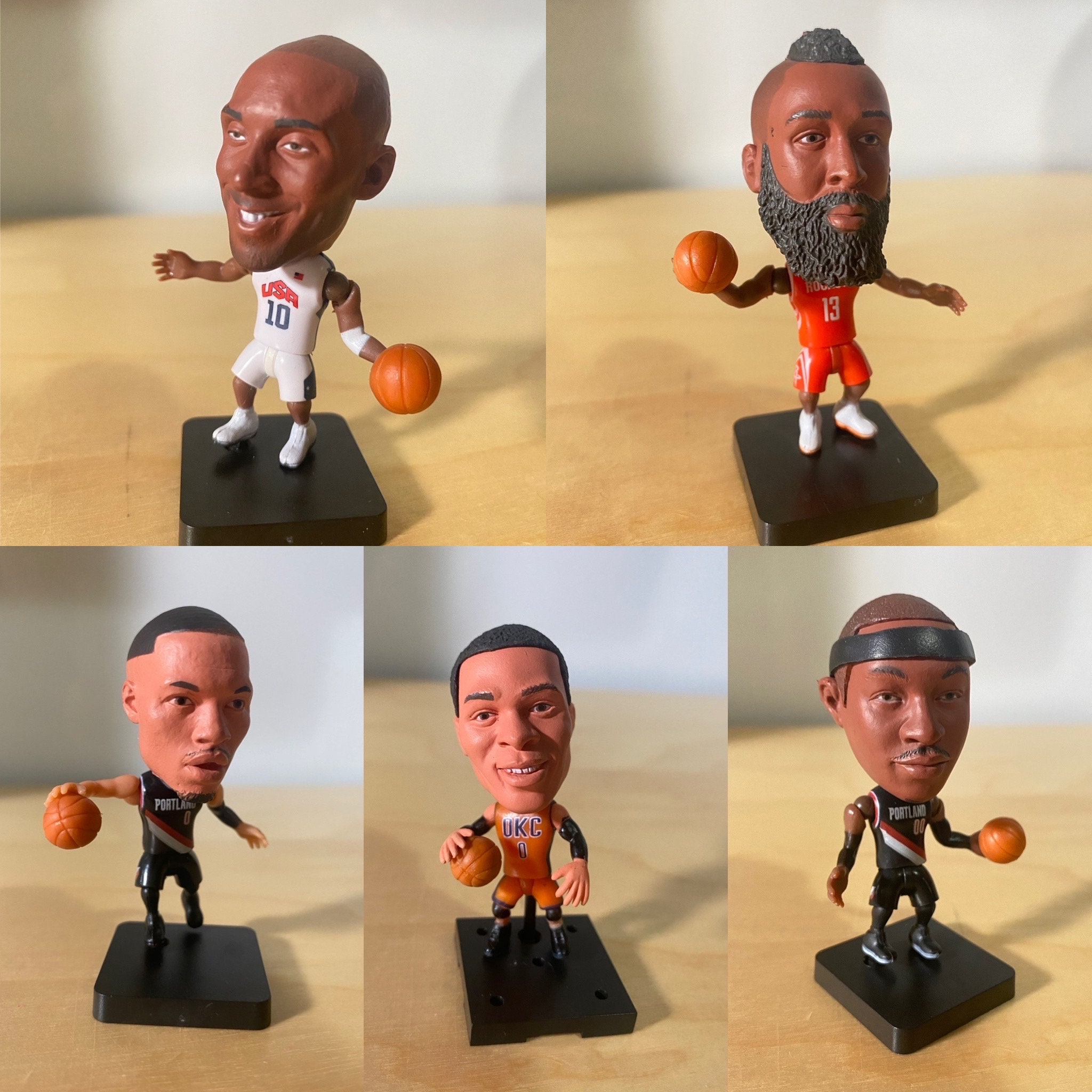 NBA Mini Action Figure Players Basketball Trophy Champions - Etsy