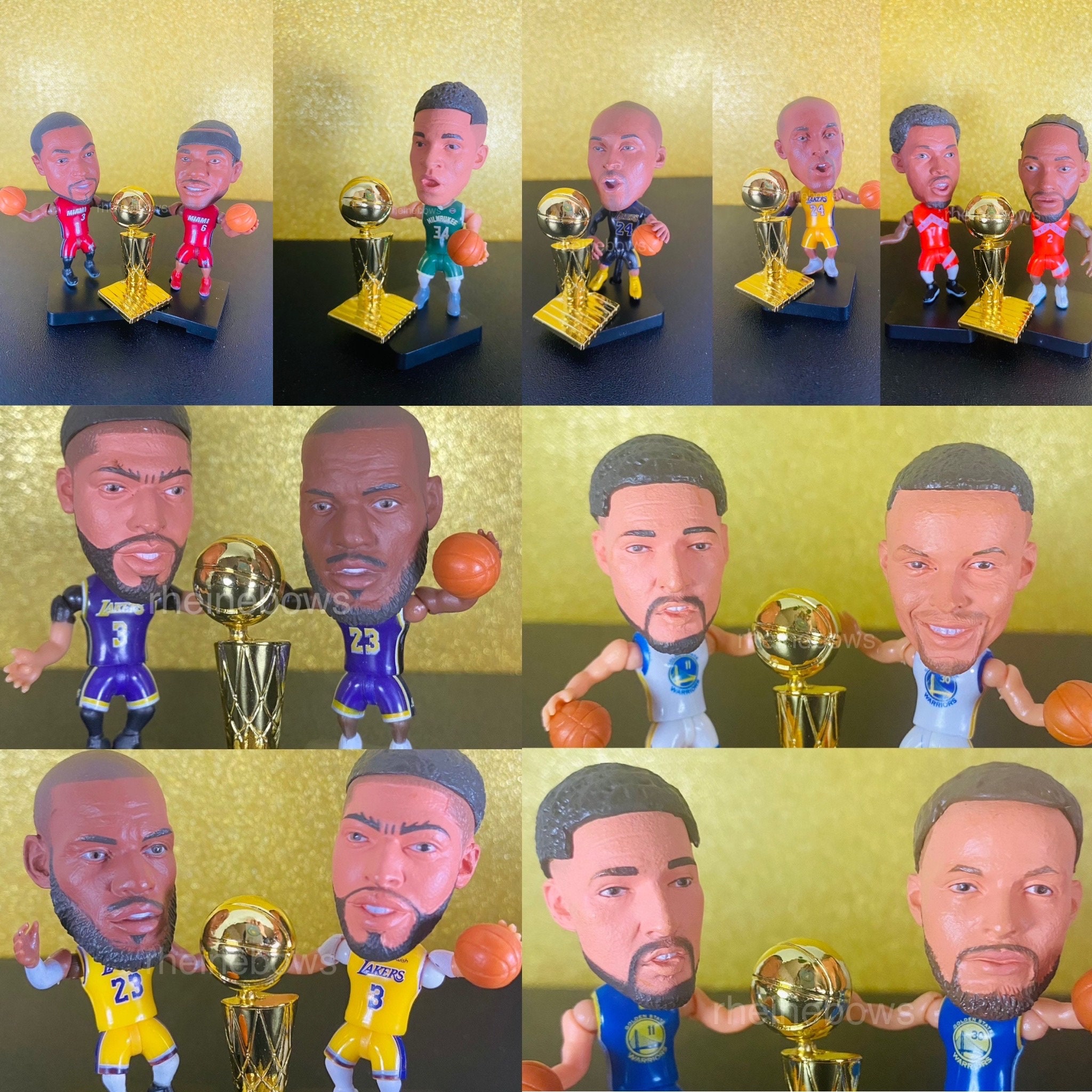 NBA Mini Action Figure Players Basketball Trophy Champions - Etsy