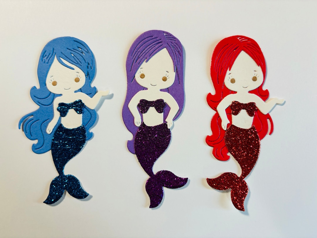 Handmade Mermaid Die Cuts - Art Journal, Scrapbooking, Card Making ...