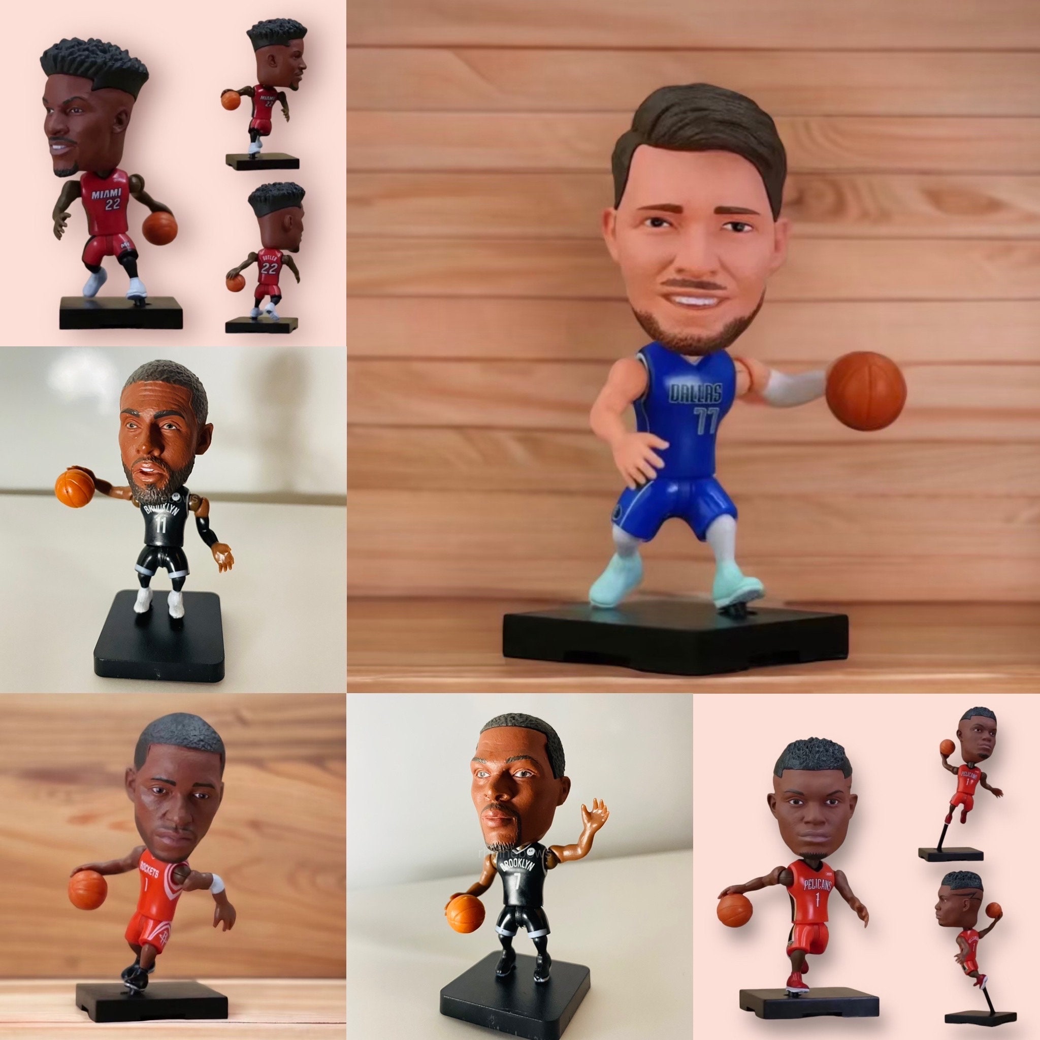 NBA Mini Action Figure Players Basketball Trophy Champions - Etsy