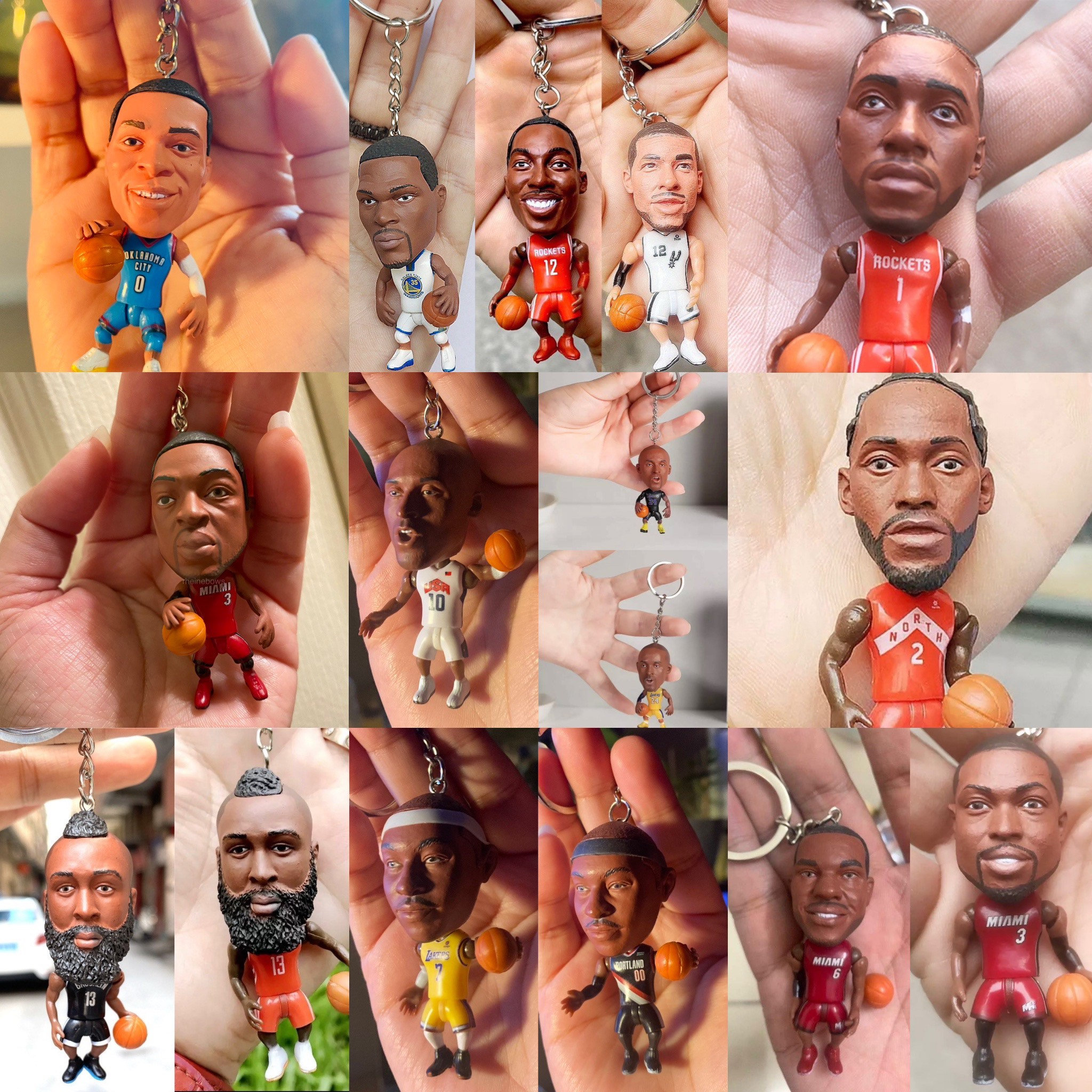 NBA Mini Figure Throwback Player Keychain Basketball Souvenir - Etsy