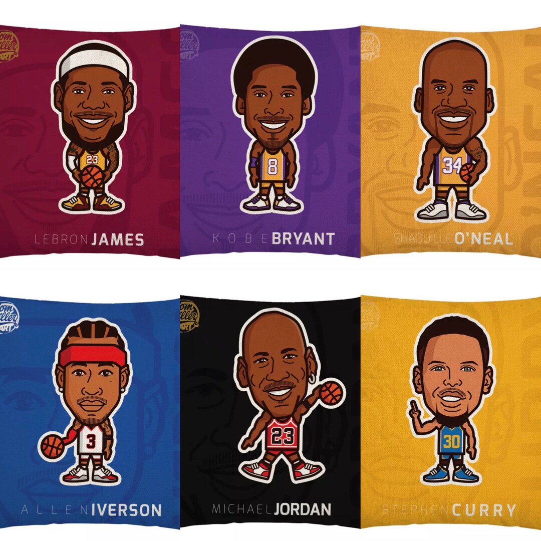 NBA Player Pillow Case 18 X 18 - Etsy