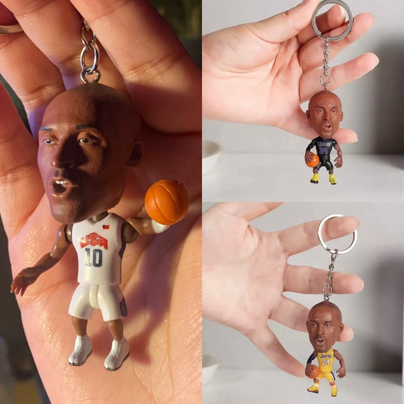 NBA Mini Figure Throwback Player Keychain Basketball Souvenir - Etsy