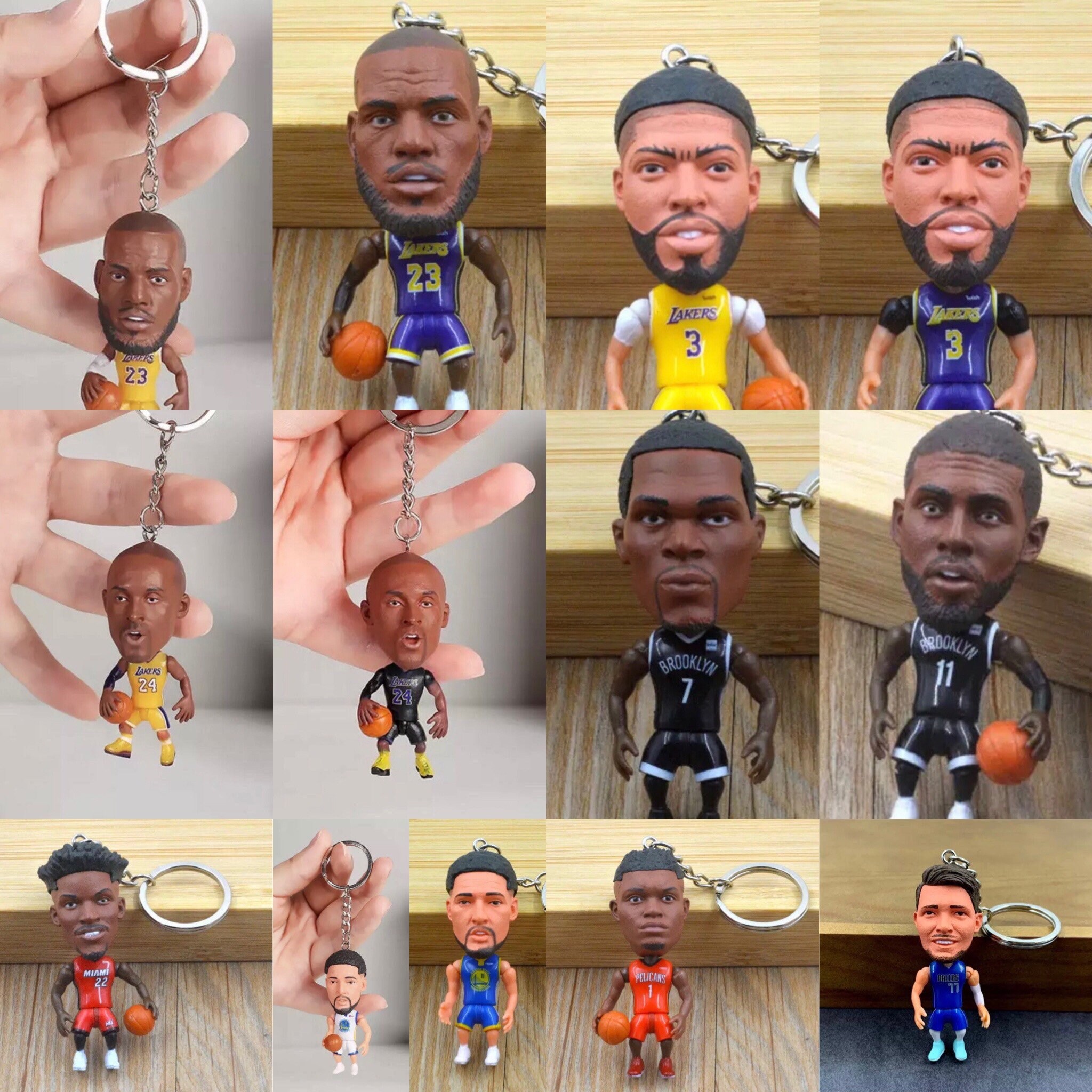 NBA Mini Figure Player Keychain Basketball Souvenir | Etsy