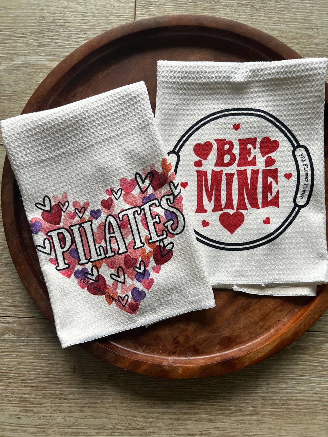Adore Your Core & Festive Heart Pilates Towel Set, Valentine Pilates ...