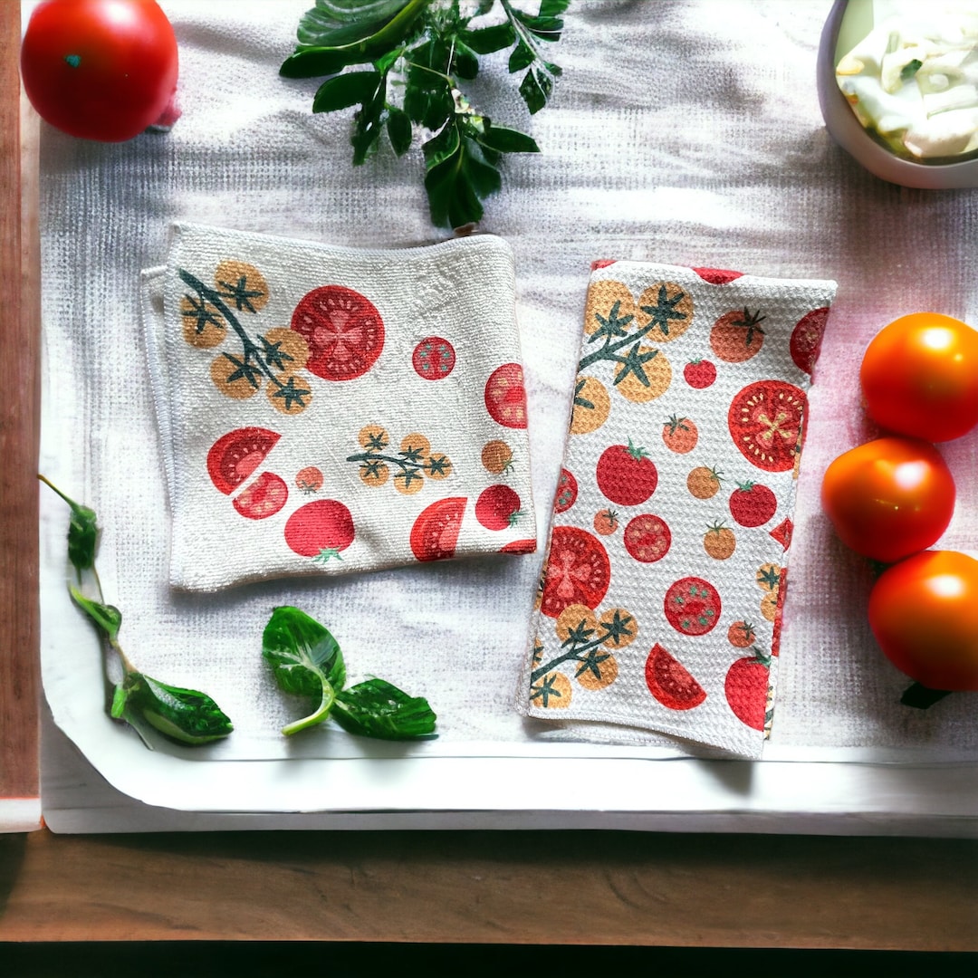 Tomato Towel Set, Gift for Gardeners, Garden Decor, Tomato Decor, Gift ...