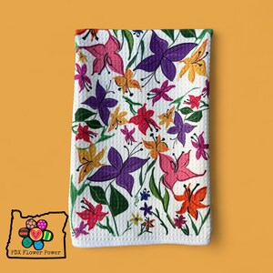 Summer Blooms Towel Set, Floral Towel, Summer Floral Towel, Flower ...