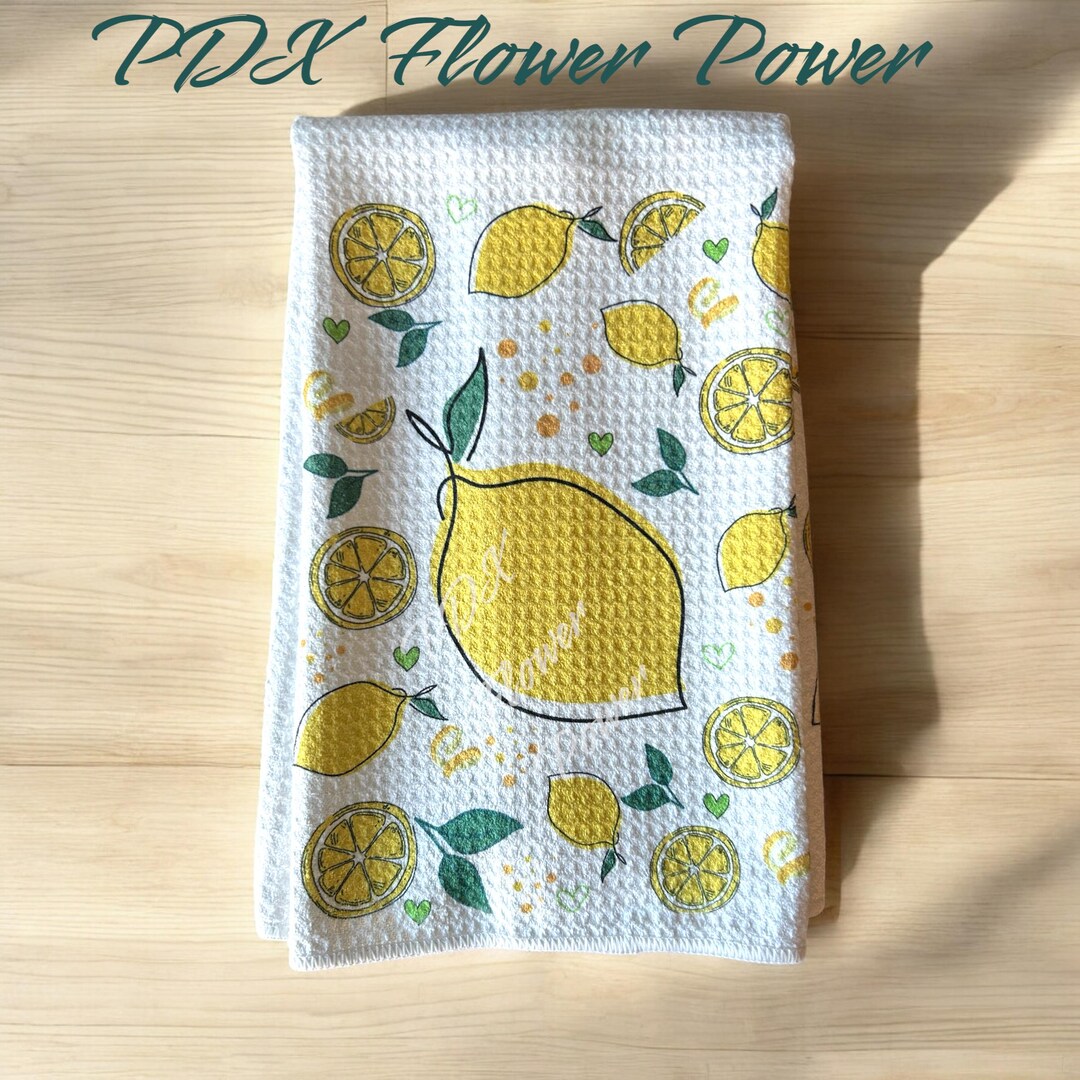 Lemon Towel, Kitchen Towel, Cheery Towels, Lemon Gifts, Lemon Lovers ...