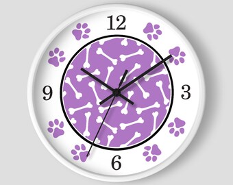 Paw Print Clock - Etsy