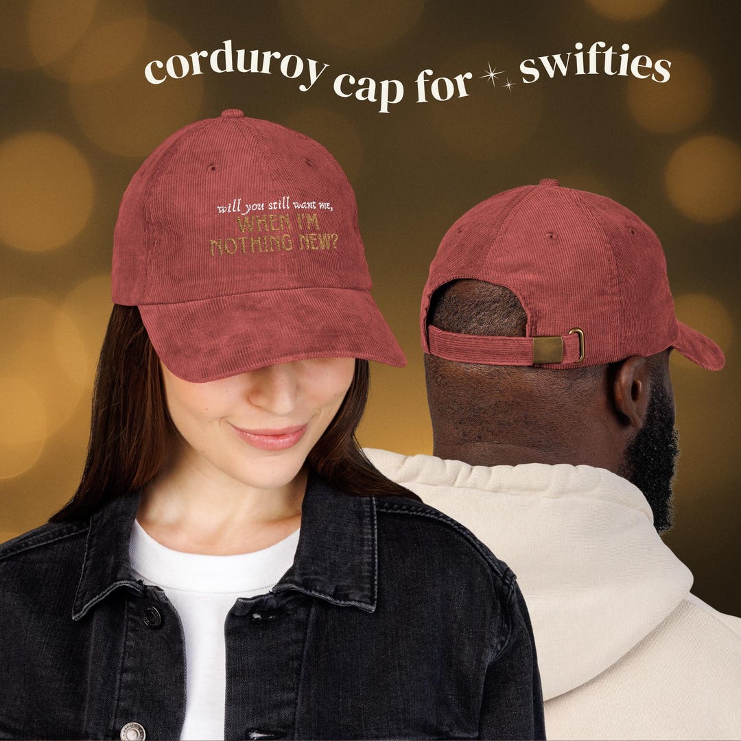 Nothing New Corduroy Hat - Sad Girl Aesthetic Baseball Cap ...