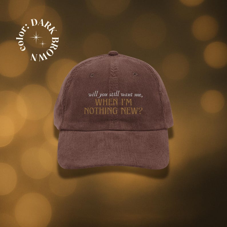 Nothing New Corduroy Hat - Sad Girl Aesthetic Baseball Cap ...