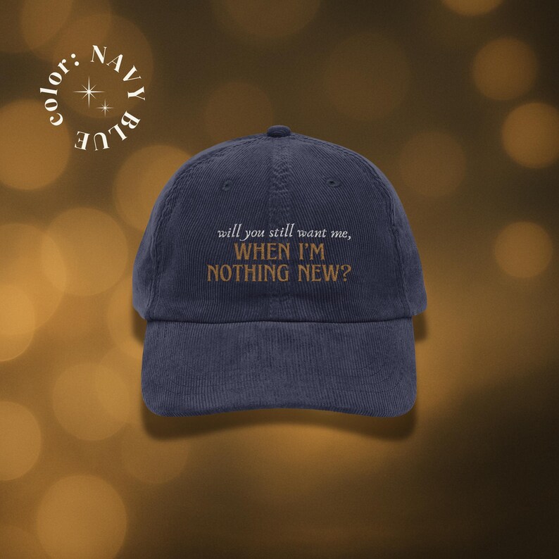 Nothing New Corduroy Hat - Sad Girl Aesthetic Baseball Cap ...