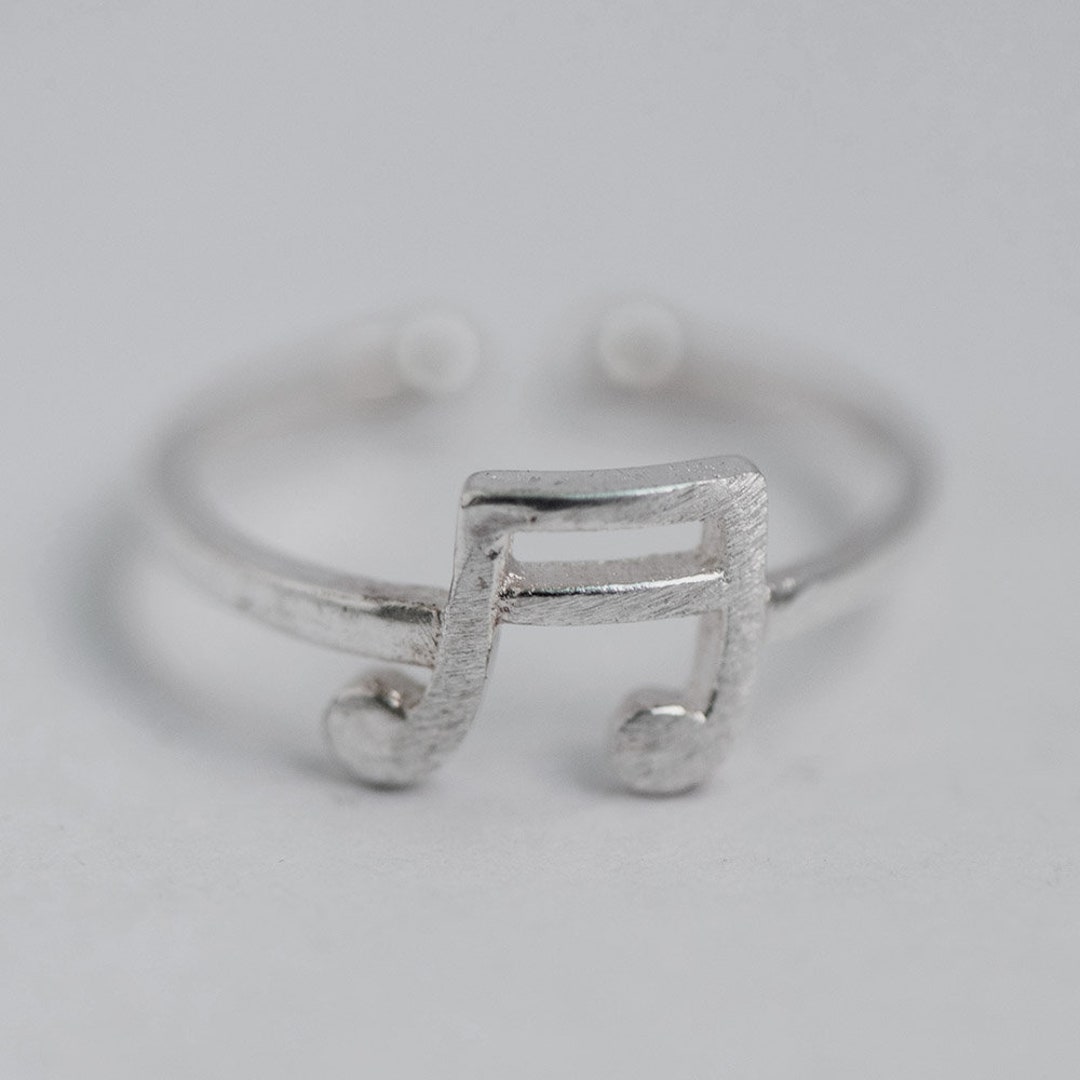 Music Ring, Music Note Ring, Gift for Music Lover, Musical Note Ring ...