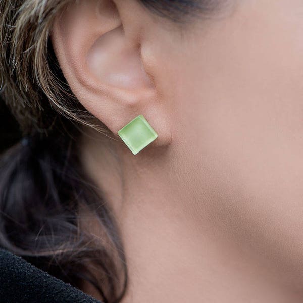 Green Neon Studs - Etsy