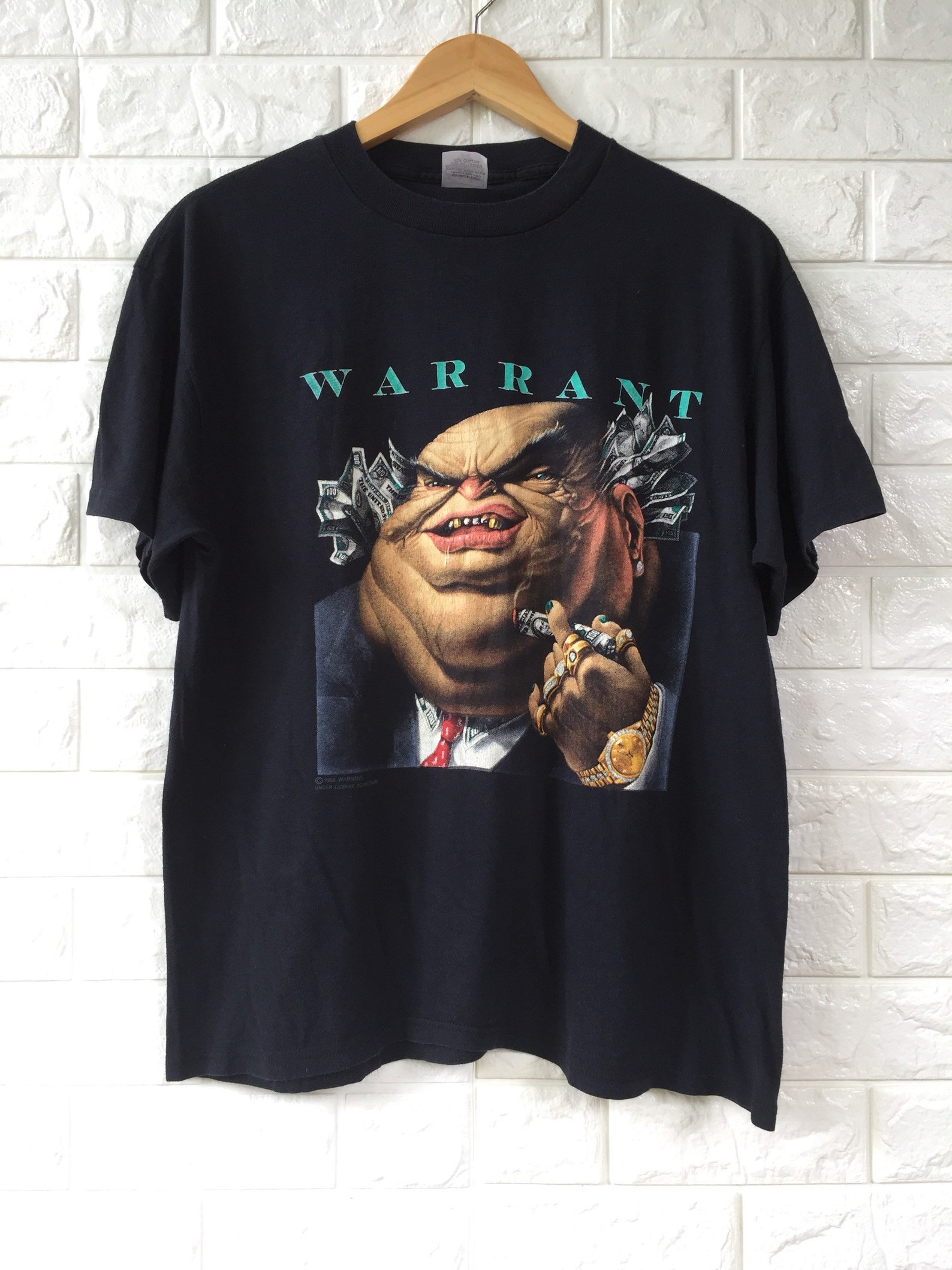 Vintage 80s WARRANT Band Shirt Xlarge Size Dirty Rotten Filthy Stinking ...