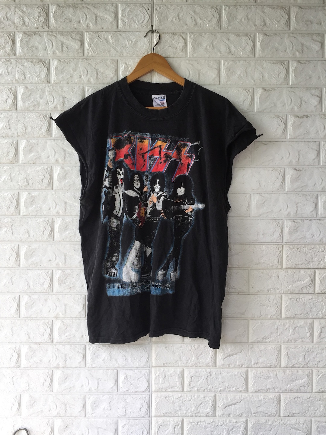 Vintage Kiss Band Trashed Tshirt Farewell Tour I Was There Kiss Army ...