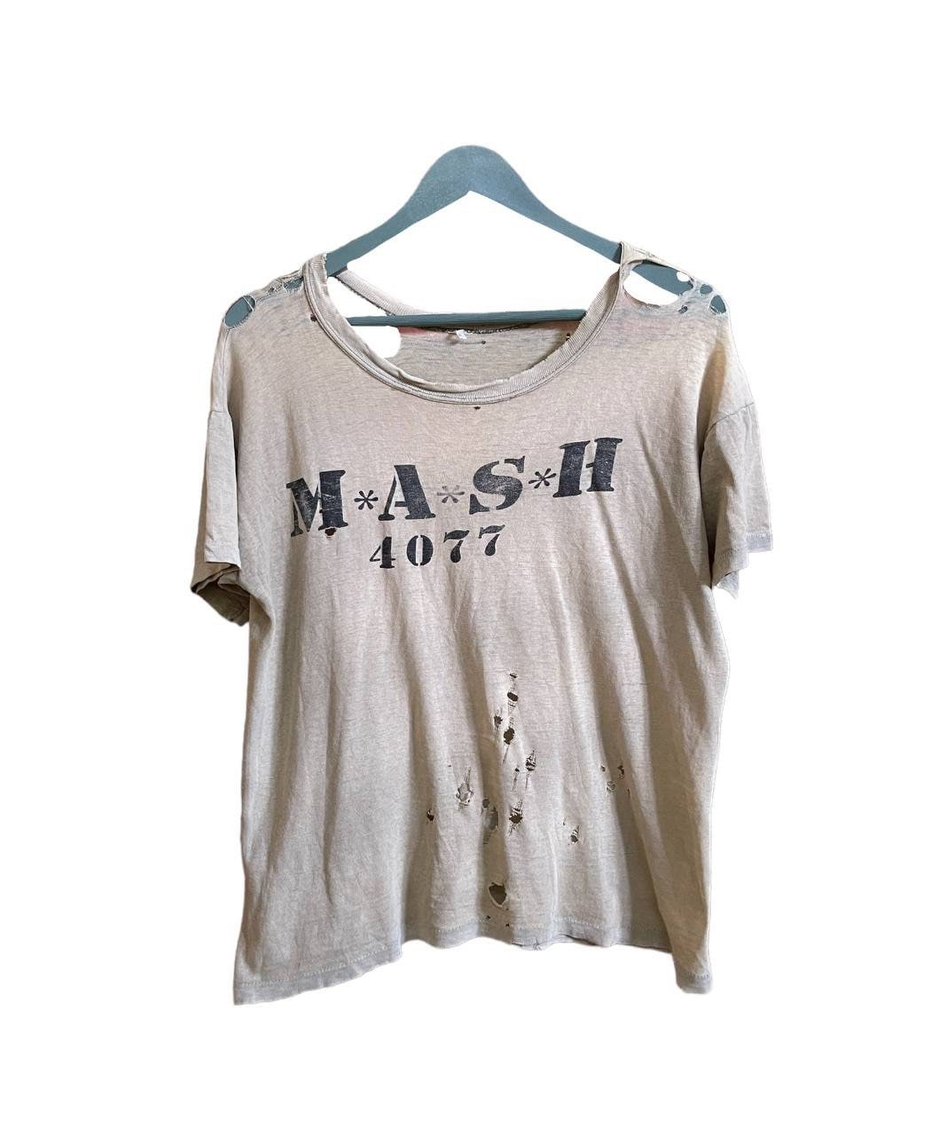 Rare Vintage 70s MASH Ripped Thrashed Distressed Tshirt Size Large - Etsy