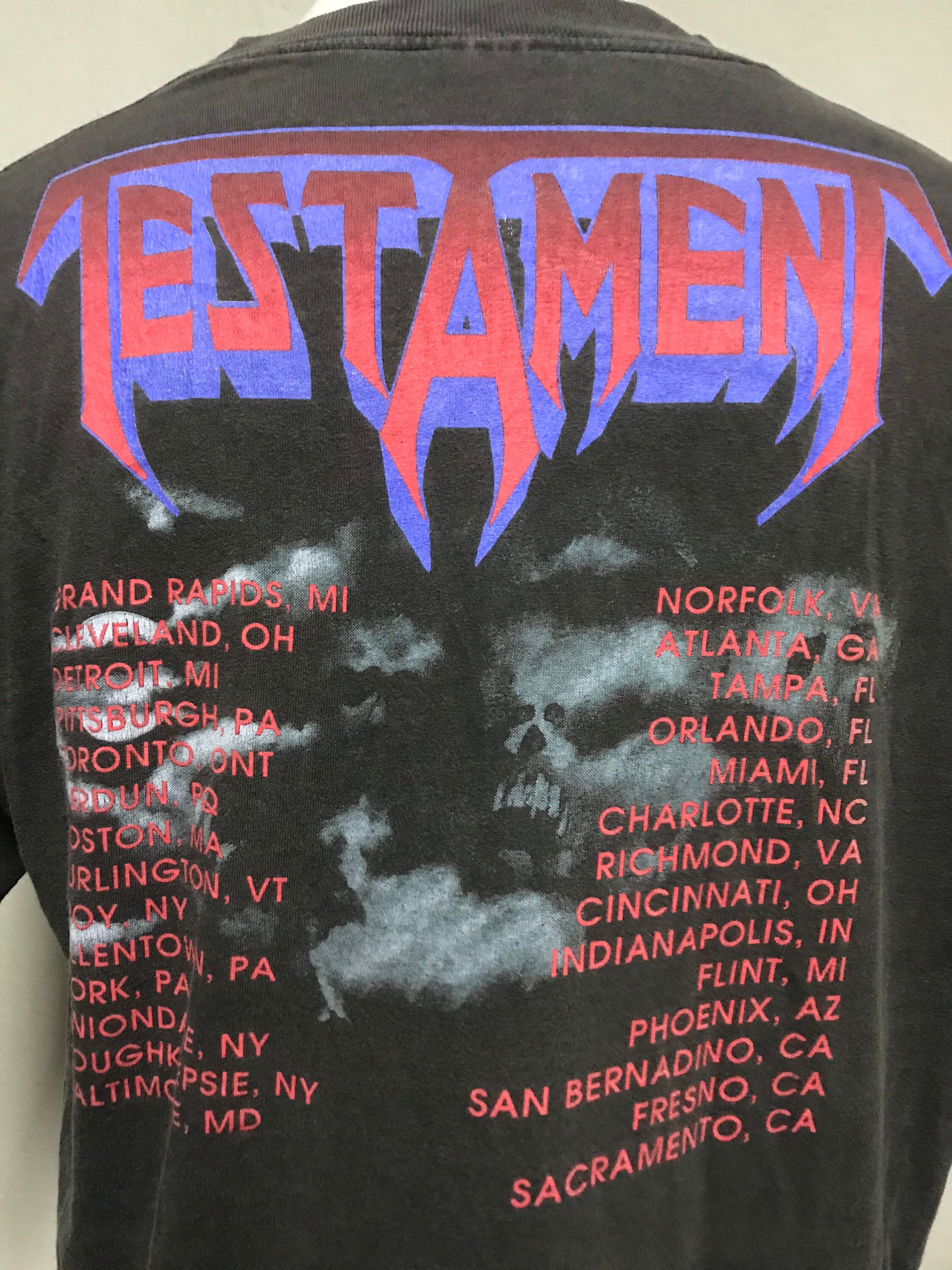 Vintage Testament Band Tshirt Under License by Brockum Sz XL - Etsy