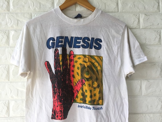 Vintage Genesis Invisible Touch Tour Paperthin Tshirt… - Gem