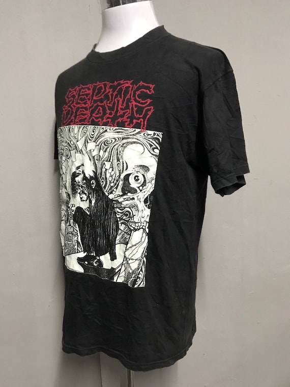 Vintage Septic Death By PUSHEAD Glow In The Dark Tshi… - Gem