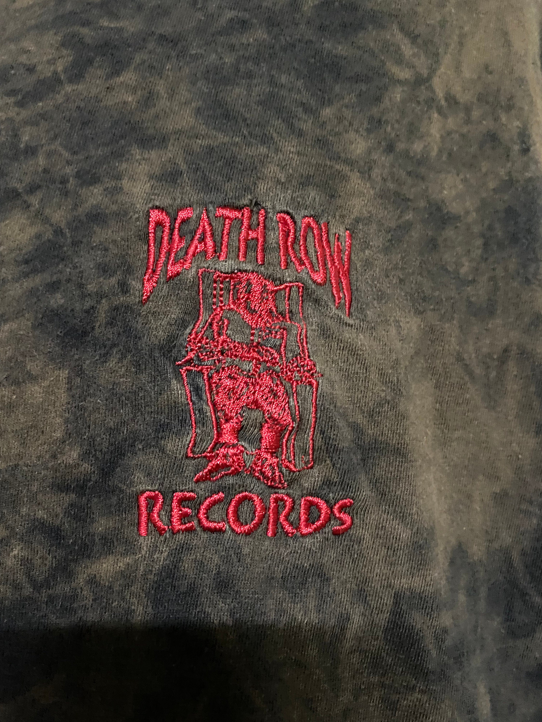 Vintage Death Row Record Promo Tour Concert Acid Wash Tshirt Tupac ...