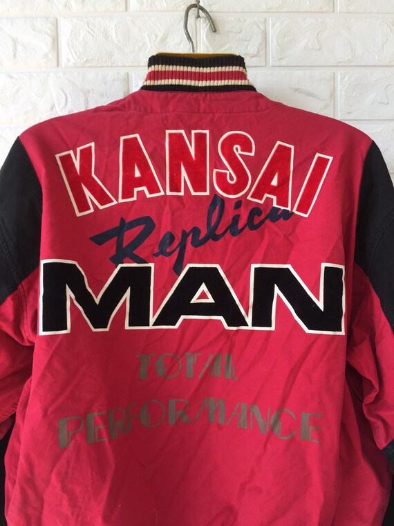 Rare!!!Vintage 80s Kansai Yamamoto Man Bomber Jacket … - Gem