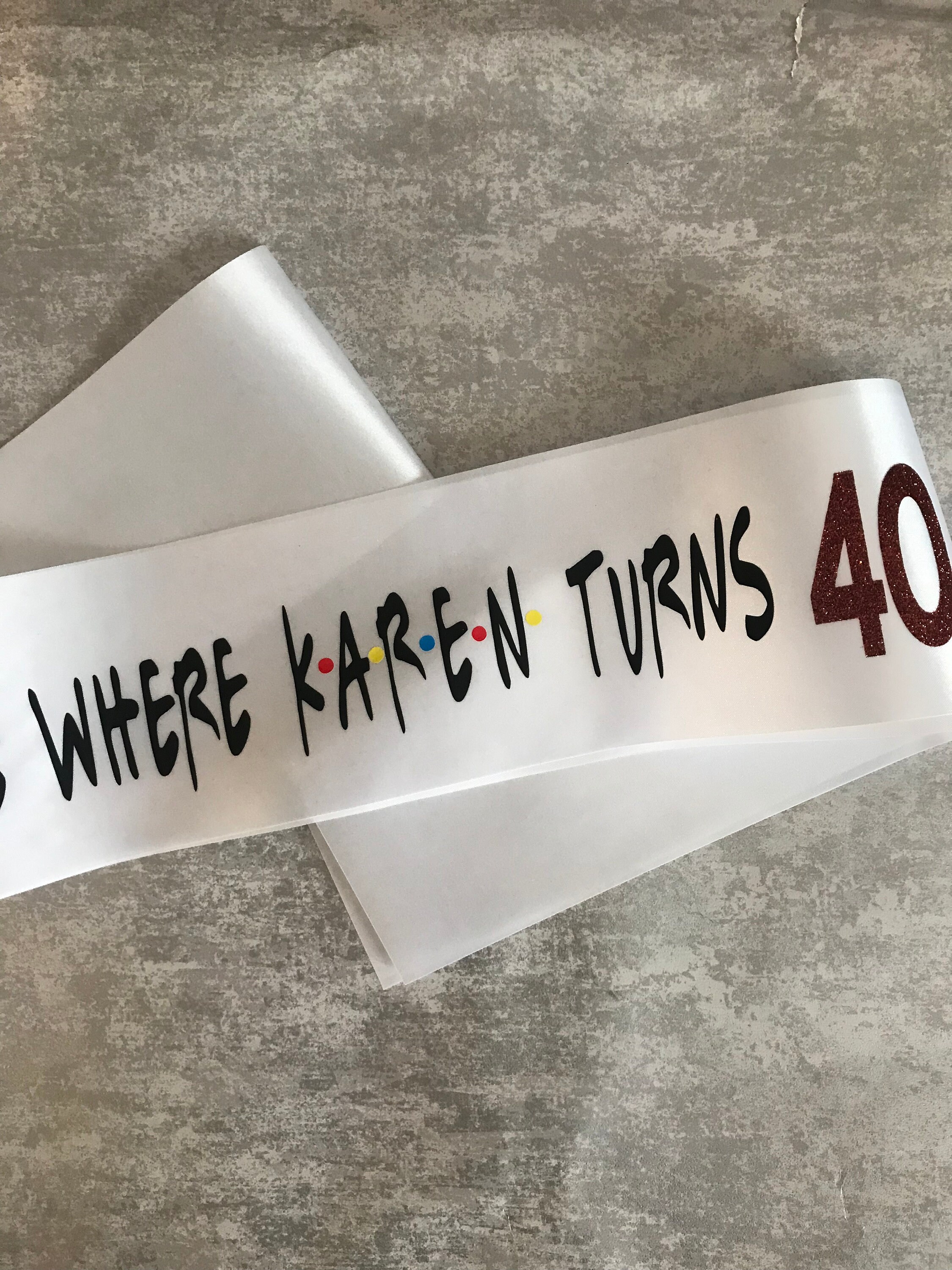 Birthday Sash 30th Birthday Sash Friends Theme Birthday - Etsy UK