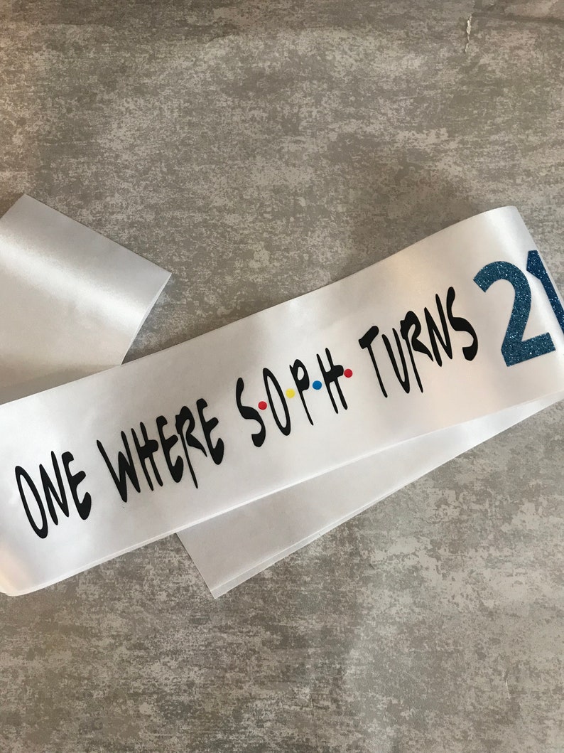 Birthday Sash 30th Birthday Sash Friends Theme Birthday - Etsy UK