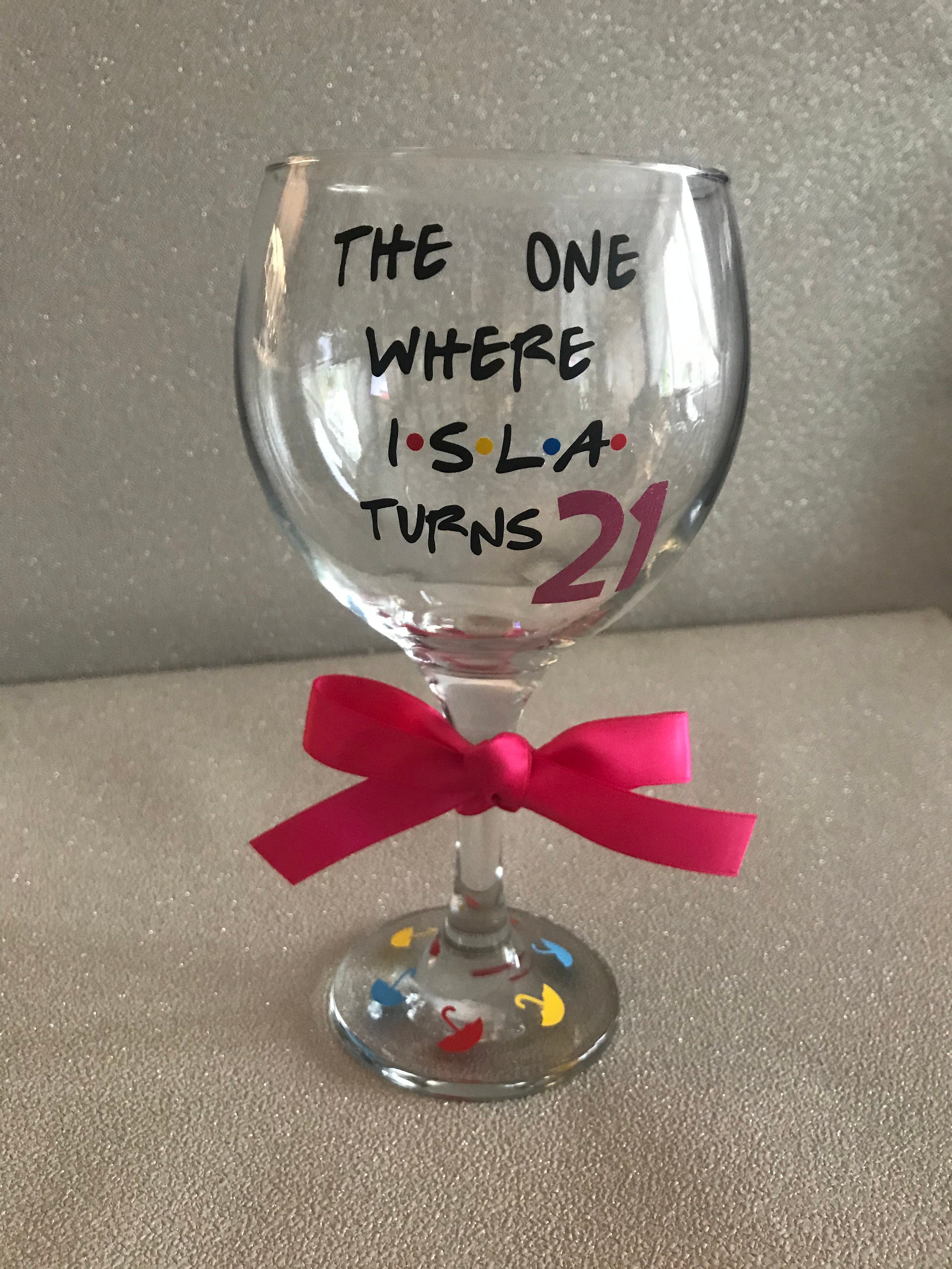 Personalised Gin Glass 21st Gin Glass 21st Birthday Glass Etsy Uk