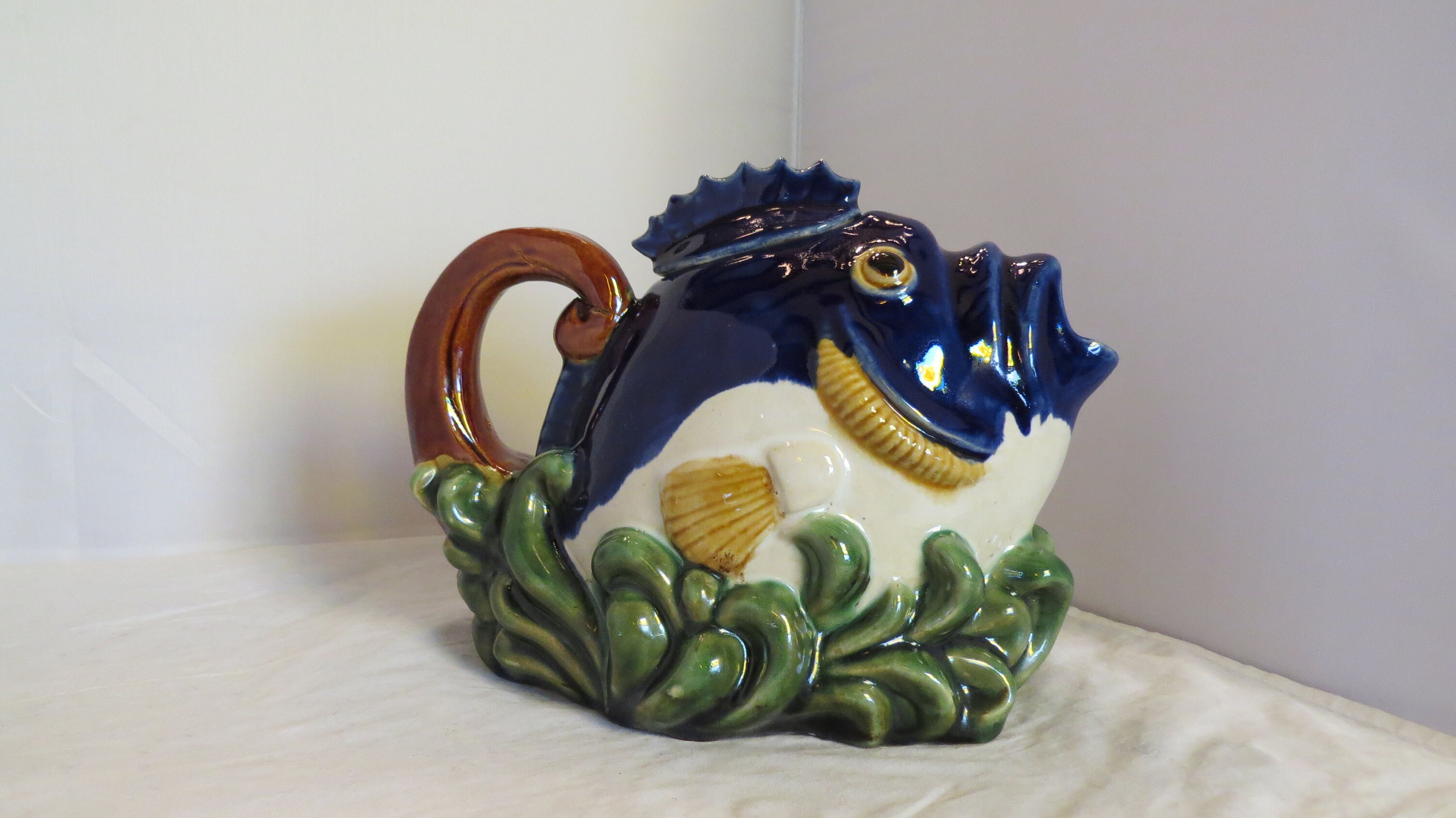 Vintage Henriksen Imports Ceramic Fish Teapot, Fish Teapot, Japanese ...