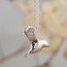 Flying Bird Necklace | Hand Carved Design | Sterling Silver, Gold, Rose ...