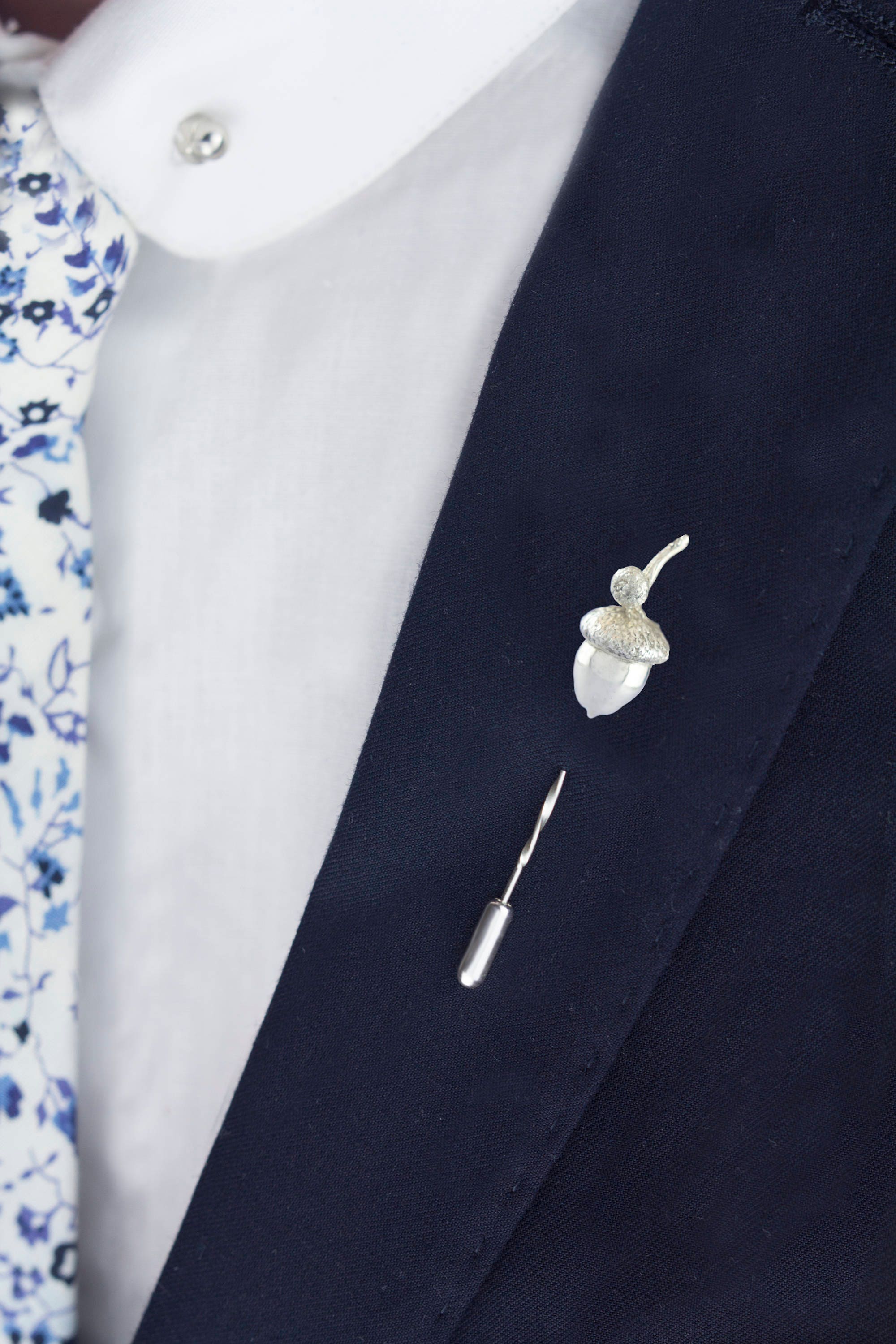 Buy Acorn Lapel Pin. Cast From a Real Acorn. Sterling Silver Lapel ...
