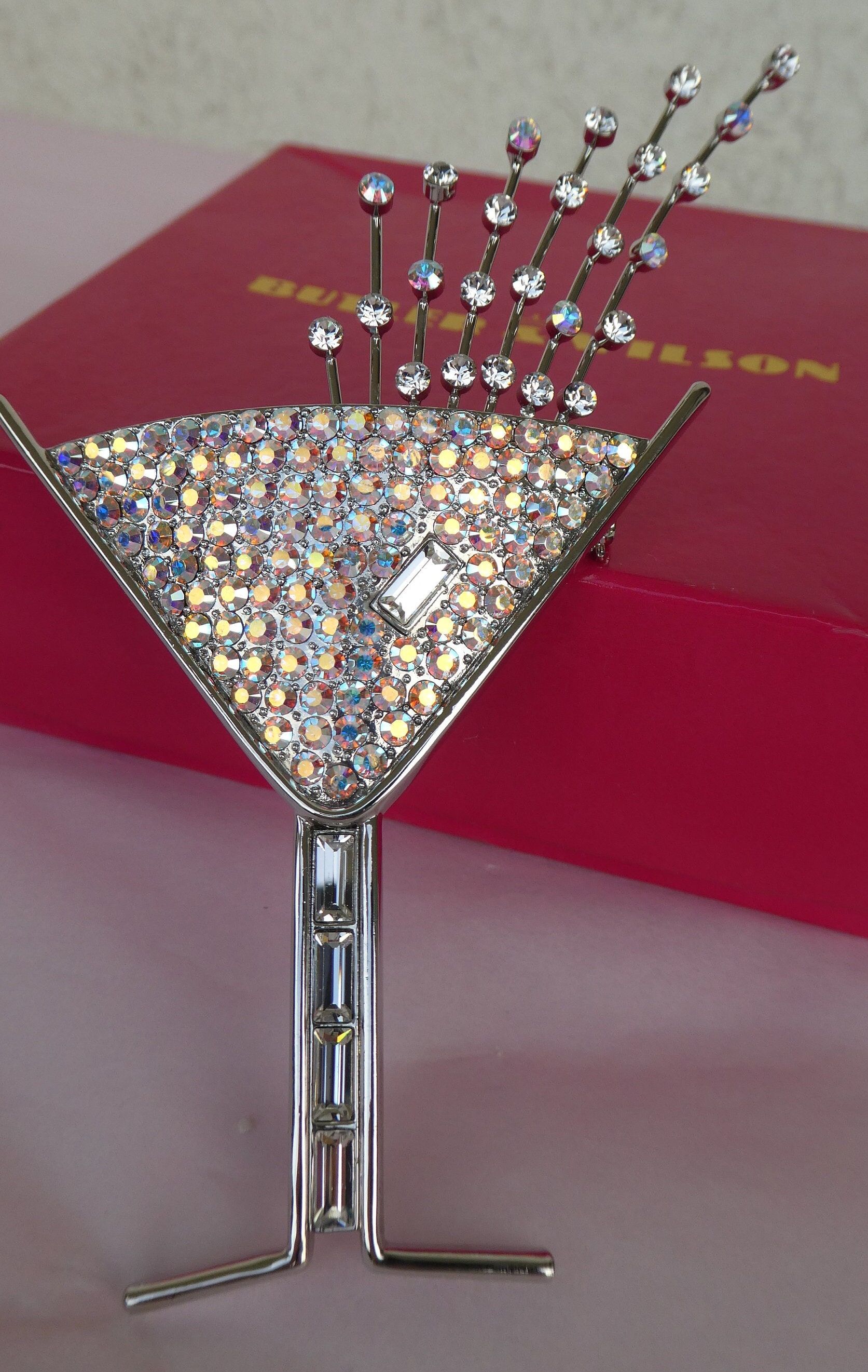 BUTLER & WILSON 1980's Iconic Champagne Brooch in Original - Etsy