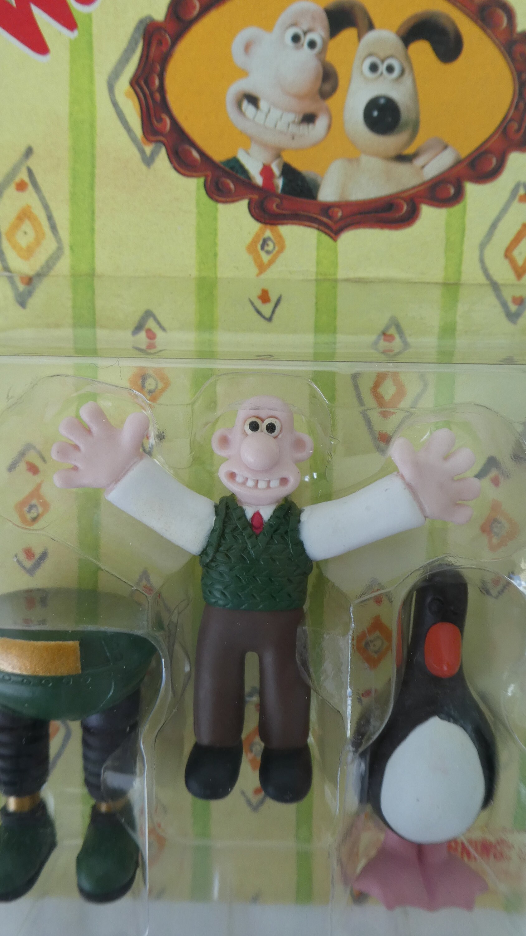 WALLACE AND GROMIT 1989. Two Sets of Figurines in Original Blister Pack ...