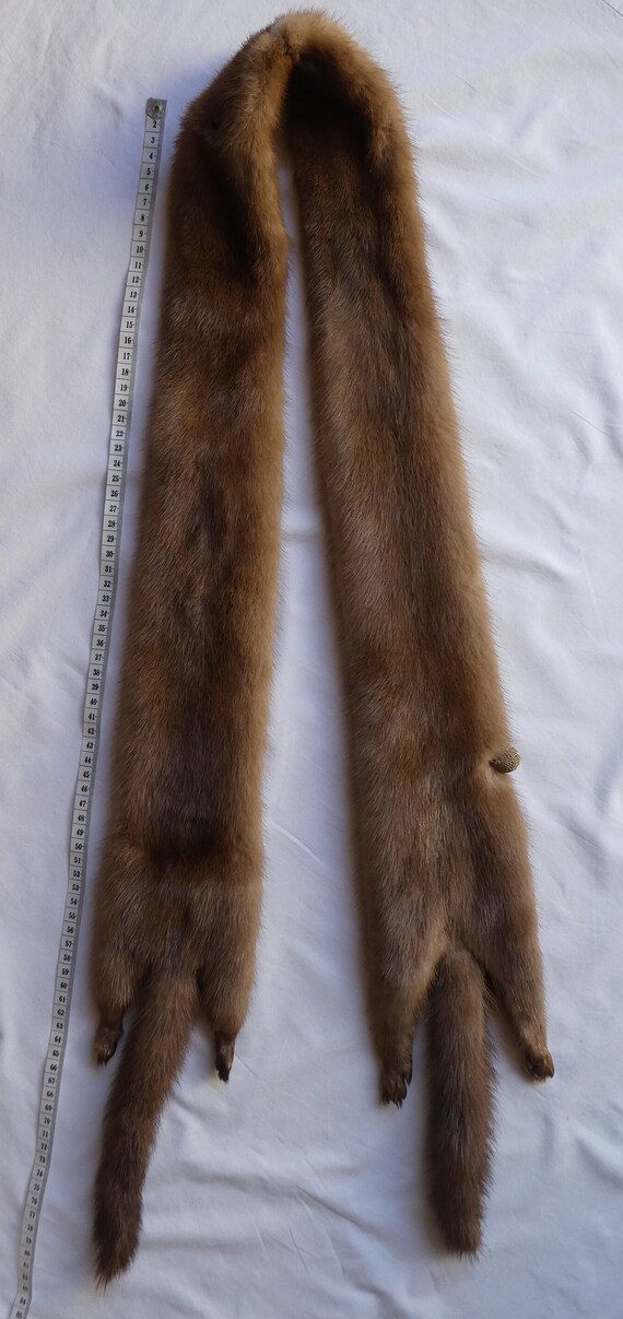 Beautiful French FOX FUR Stole with feet and tails, L… - Gem