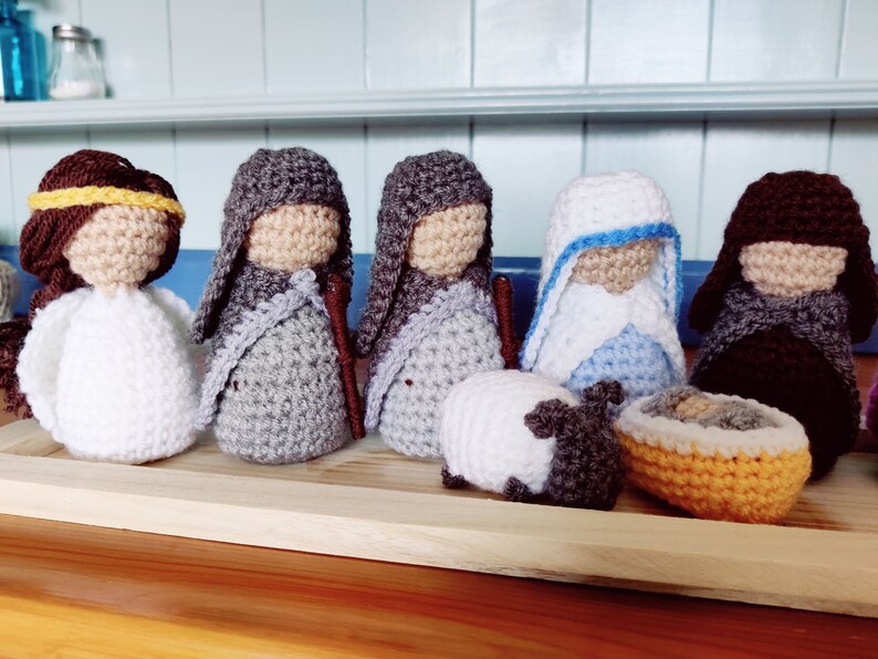 Mini Christmas Nativity Crochet Pattern UK Terms. Mary - Etsy