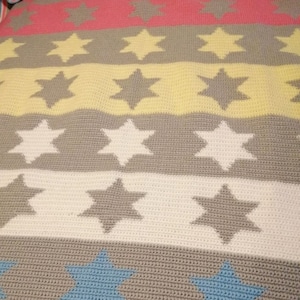 Star Blanket. Tapestry Crochet PDF Pattern. - Etsy