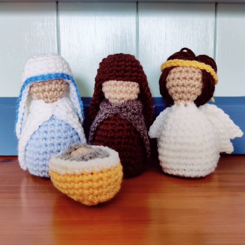 Mini Christmas Nativity Crochet Pattern UK Terms. Mary - Etsy