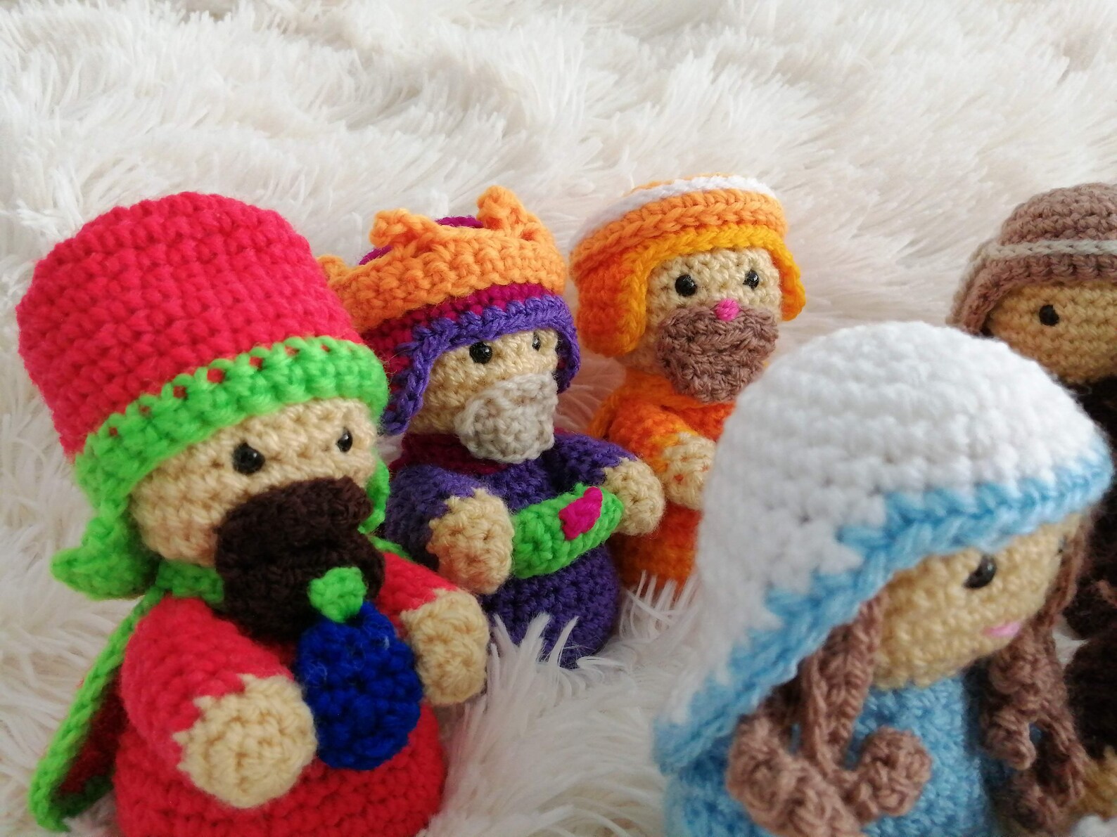 Christmas Nativity UK Crochet Pattern Mary & Joseph 3 Kings | Etsy