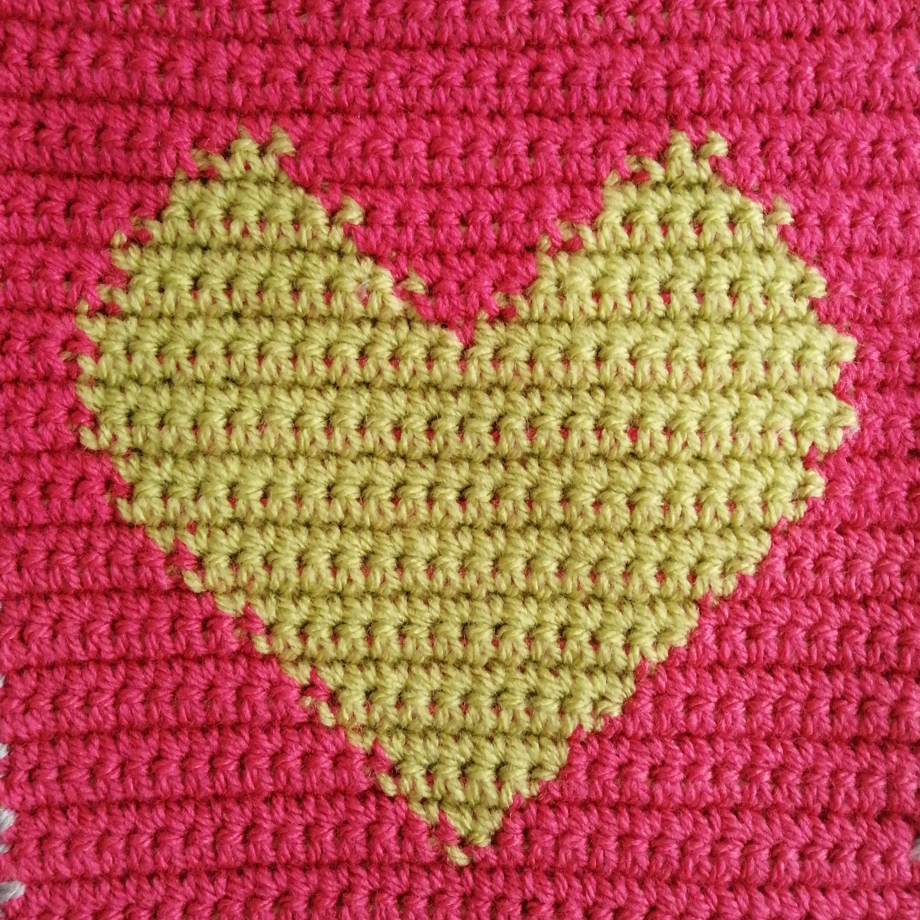 Colourful Heart Crochet Blanket Afghan Pattern - Etsy