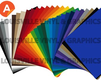 50 Sheets 12 x 12 ARLON 5000 Intermediate Craft & Hobby Cutting Vinyl ...
