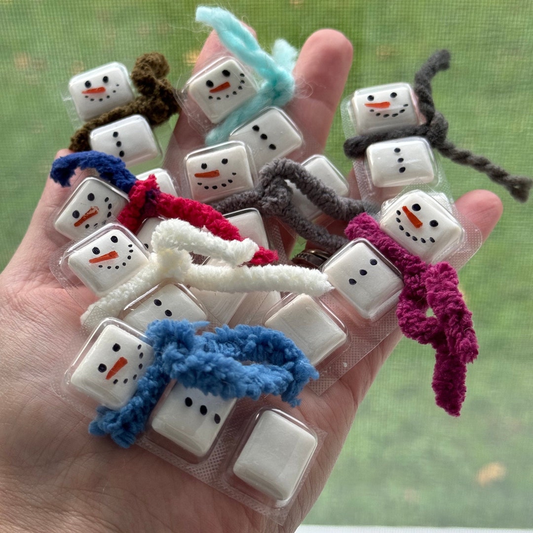 Hand Painted Snowman Gum, Snowman Gum, Stocking Stuffers - Etsy