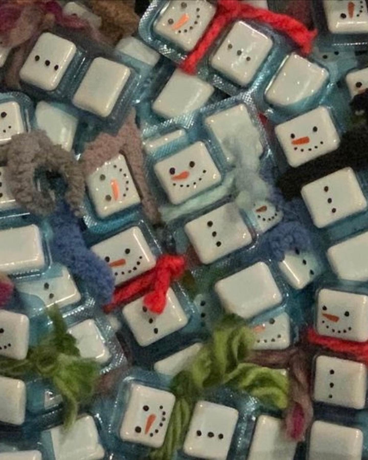 Hand Painted Snowman Gum, Snowman Gum, Stocking Stuffers - Etsy